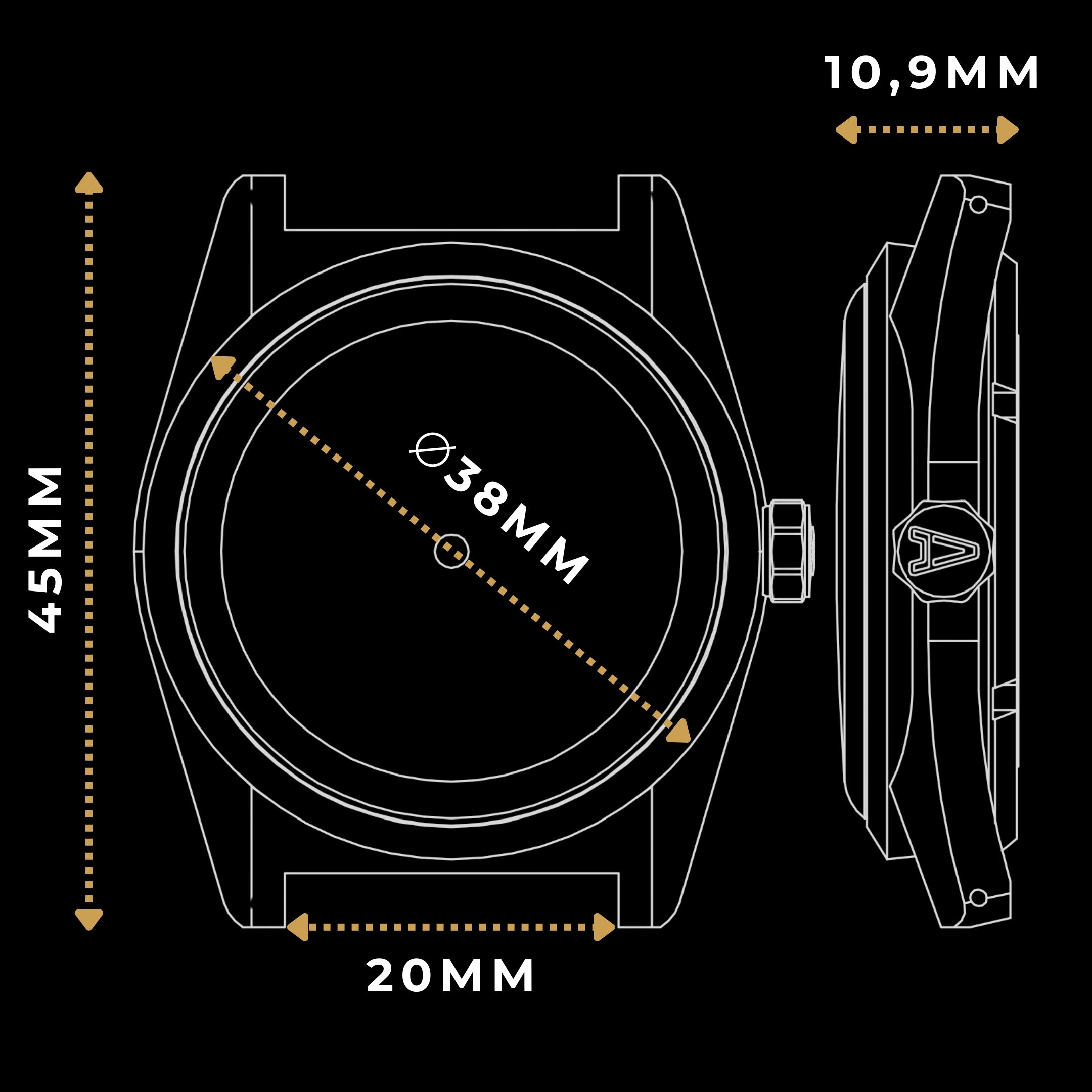 ALATO Watches - ALATO Arvet 38mm Automatic 100M WR – ALATO Klockor